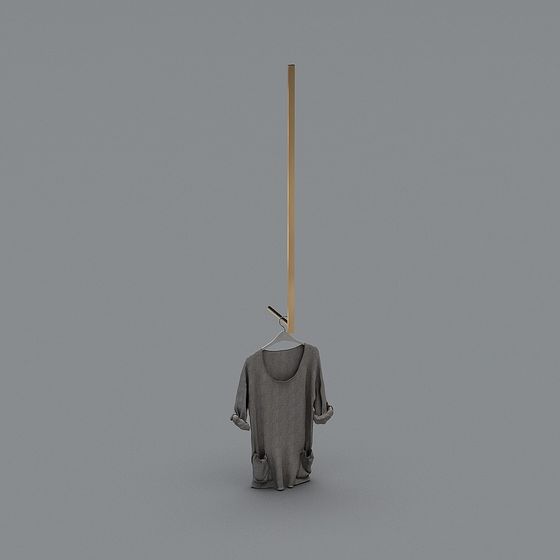 Hanging Clothes 3D model for Modern Interiors