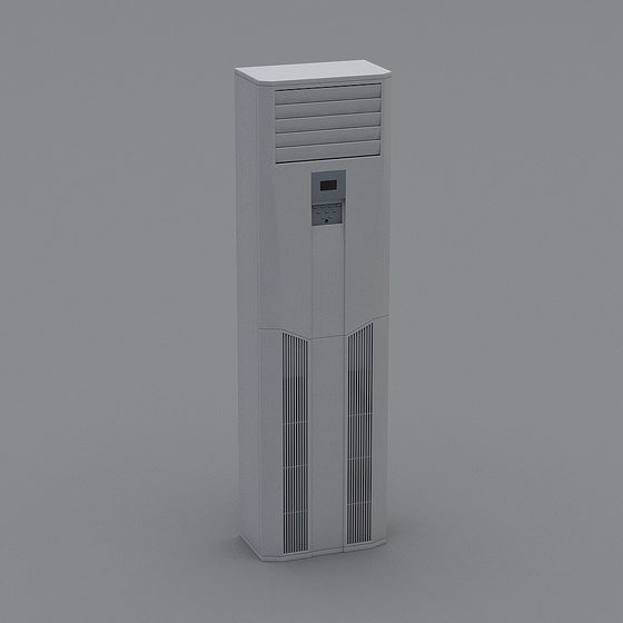 Sleek Low-Polygon Air Conditioning Tower 3D model
