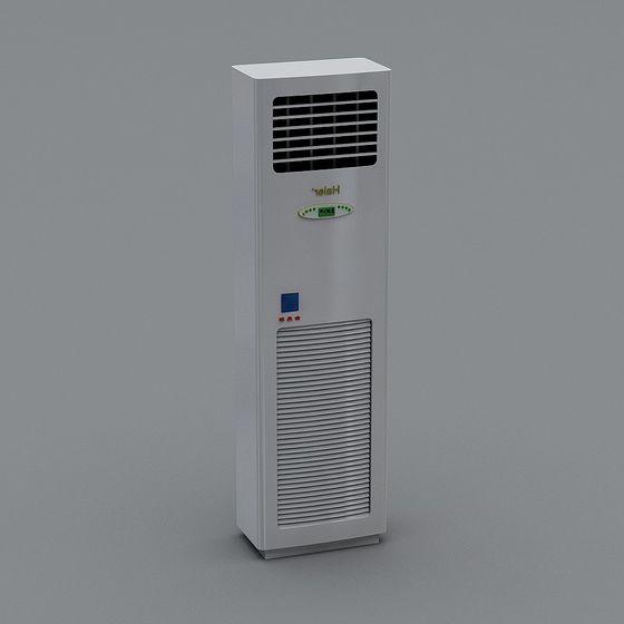 Stylish Low-Polygon Air Conditioner 3D Model – Modern Design