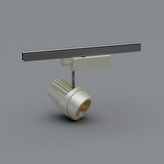 Minimalist Track Light 3D model for Modern Interiors