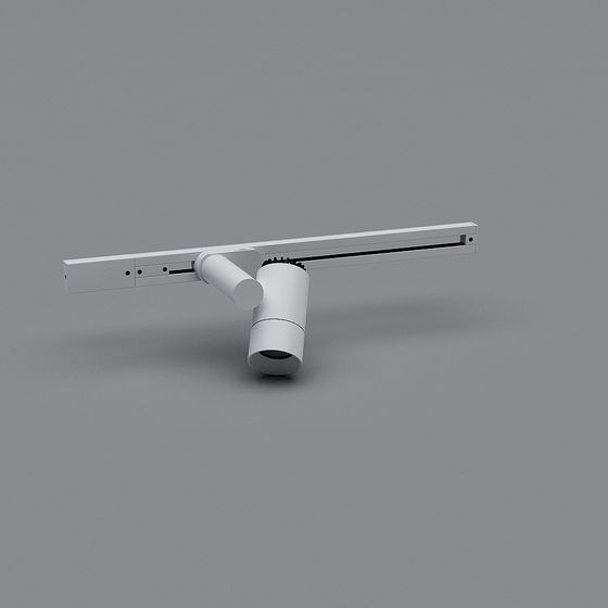 Minimalist Track Light 3D model for Modern Spaces