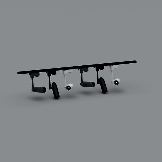 Urban Night Scene Lighting System 3D model