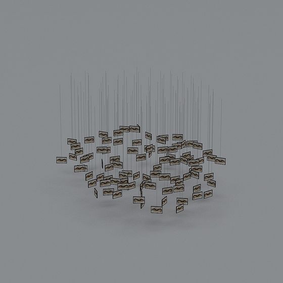Hanging Gallery 3D Model for Modern Art