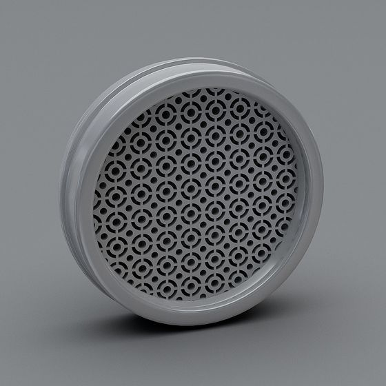 Circular Hole Grid 3D Model