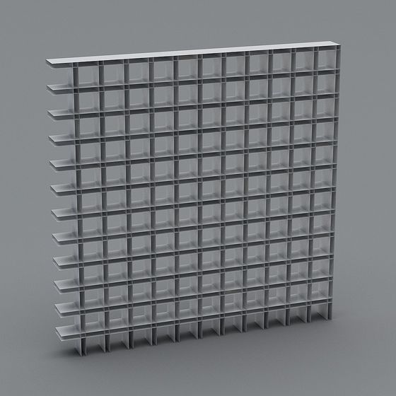 Grid Screen 3D Model for Contemporary Design