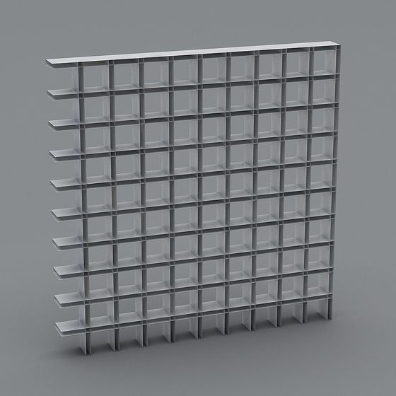 Urban Grid Shelf 3D model
