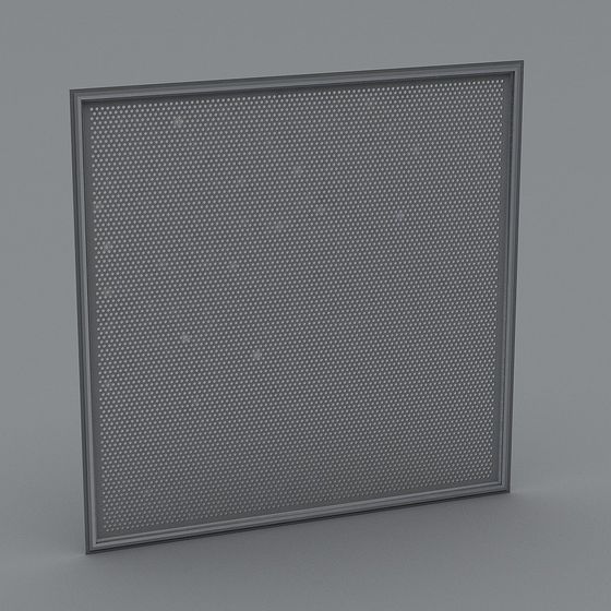 Stylish Perforated Panel 3D model for Creative Projects