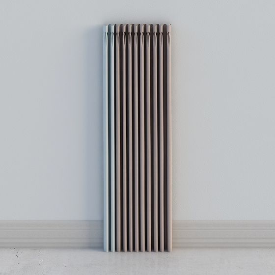 Sleek Low-Poly Radiator 3D model