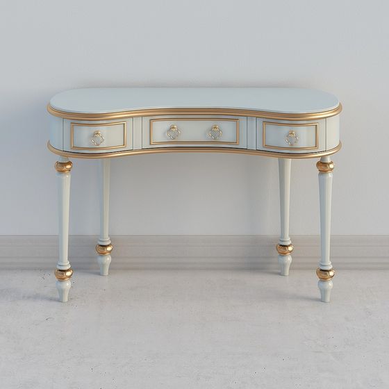 Chic Classical Vanity Table 3D model