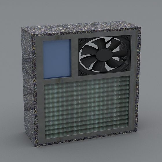 Industrial Aesthetic Air Conditioning Outdoor Unit 3D model