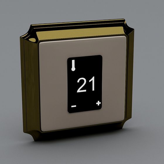 Smart Thermostat 3D model for Modern Design