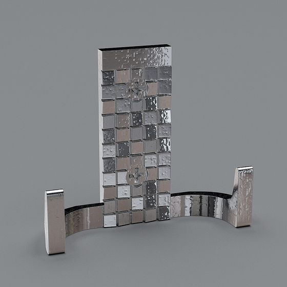 Mirror Tile Wall L-Shaped Bracket 3D model