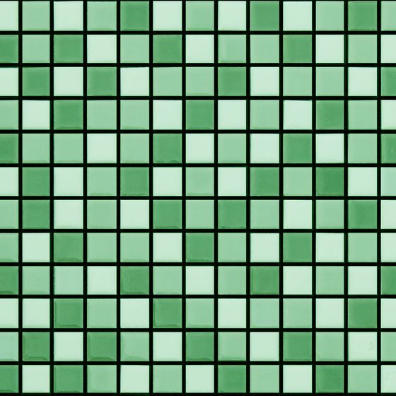 Vibrant Mosaic Tiles 3D Model – Green Low-Poly Design