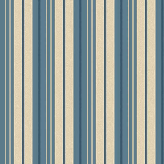Retro Stripe Wallpaper 3D Model – Textured Blue-White Design