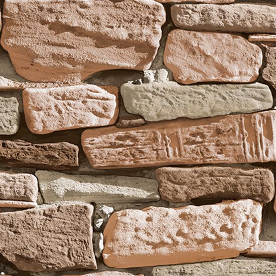 High-Detail Low Poly Stone Wall 3D model