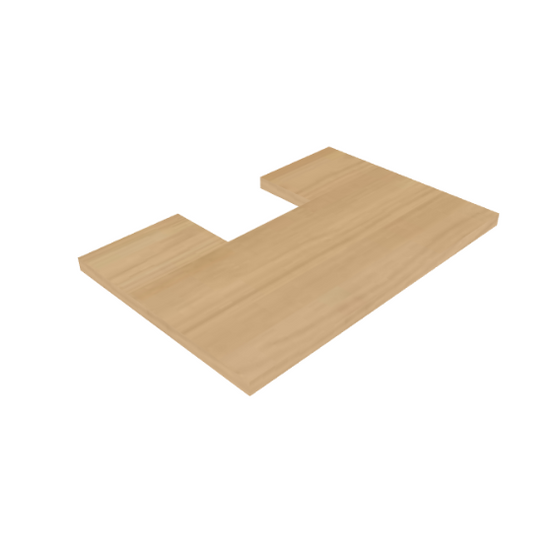 Elegant L-Shaped Desk 3D model for Modern Spaces
