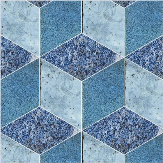 Hexagonal Tiles 3D Model – Vibrant Marble Texture